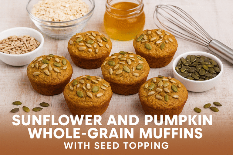 🌻How to Make Pumpkin and Sunflower Muffins with Seed Topping – A ...