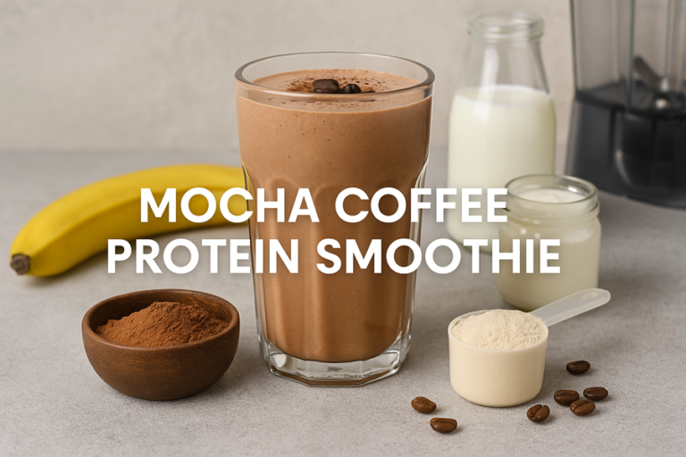 How To Make A Powerful & Uplifting Mocha Coffee Protein Smoothie ☕💪 ...